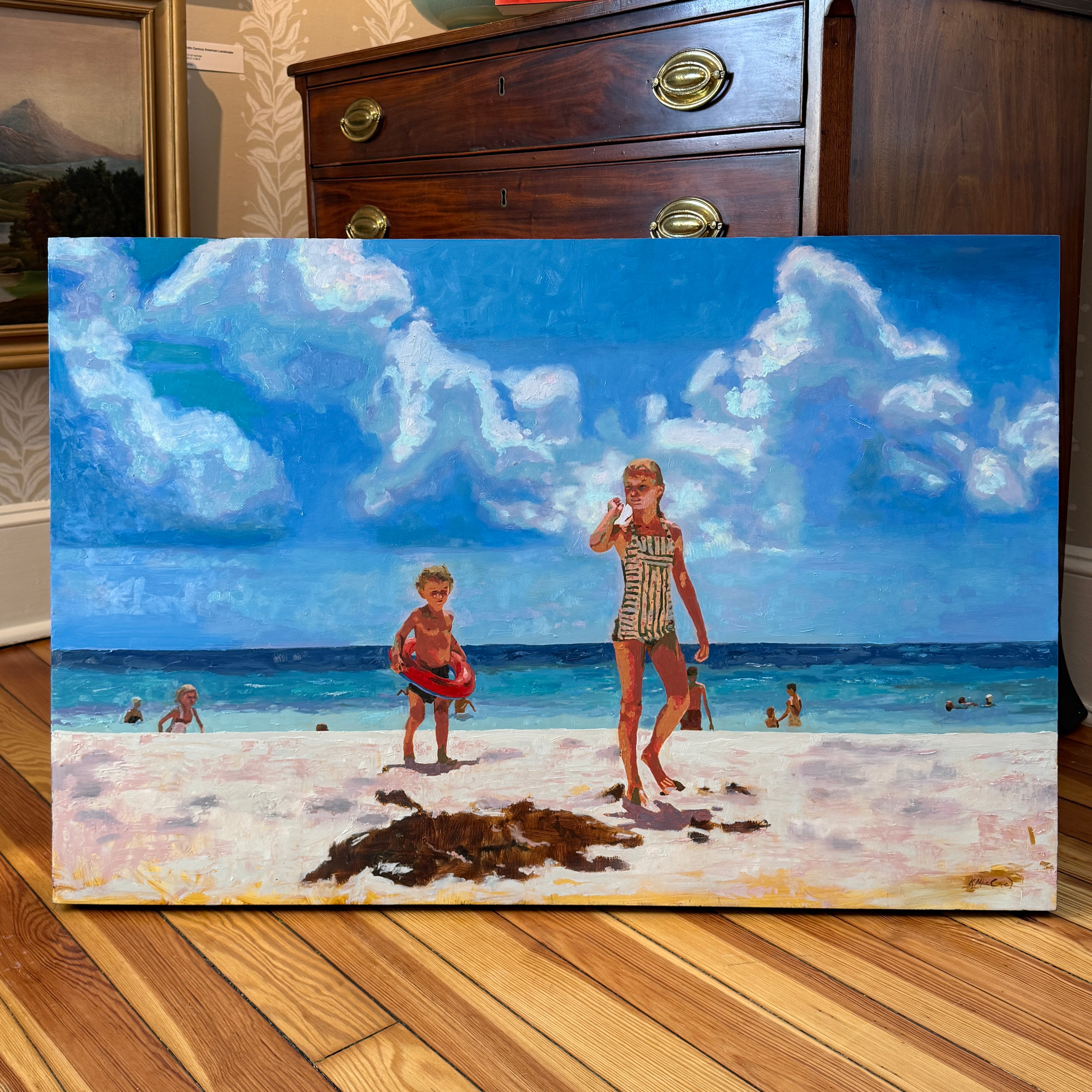 Karen McCool The Boss and Her Minion Oil Painting on Panel – Sugartown ...